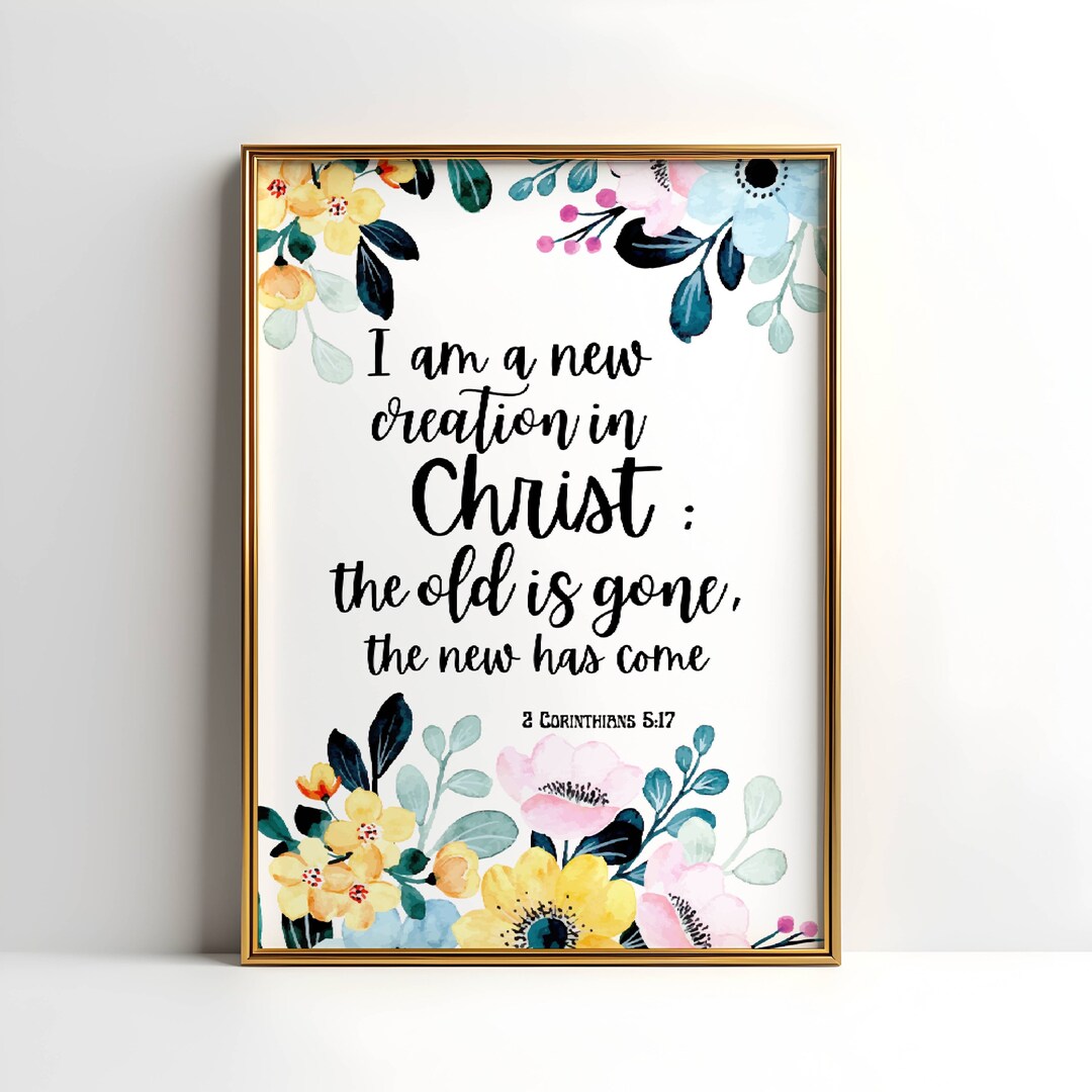 Bible Verse Poster | Christian Wall Art | Religious Art | Bible Verse ...