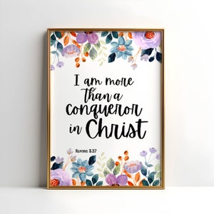 Bible Verse Poster | Christian Wall Art | Religious Art | Bible Verse ...