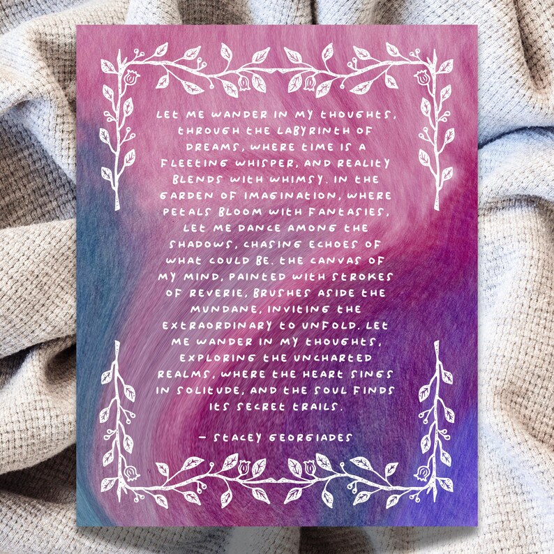 WANDER | Word Art Print | Wall Decor | Wall Art | Gift for Her | Best ...