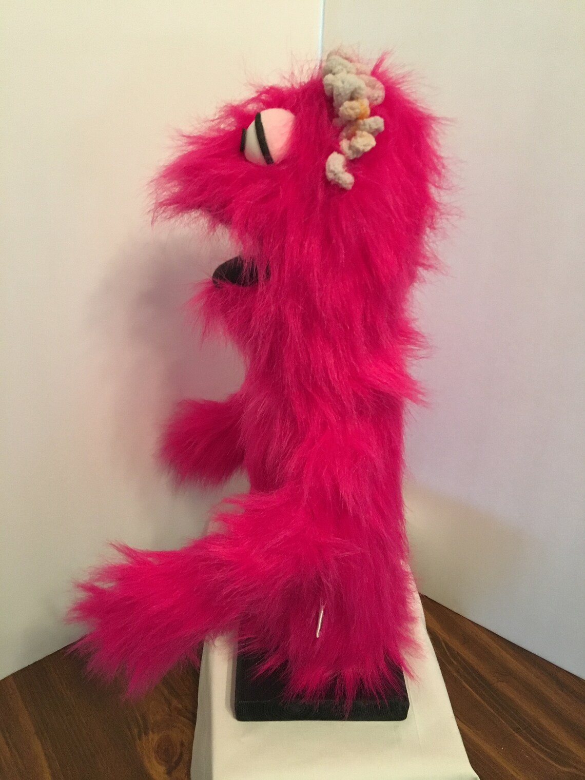 Puppet Monster Puppet Hand Puppet Pink Doll | Etsy