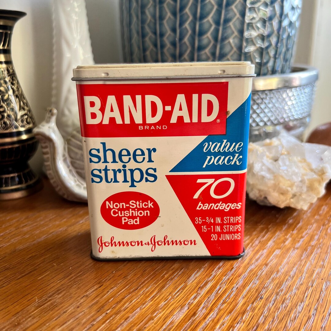 Vintage Band-aid Tin | Medical Advertising Collectible | Retro ...