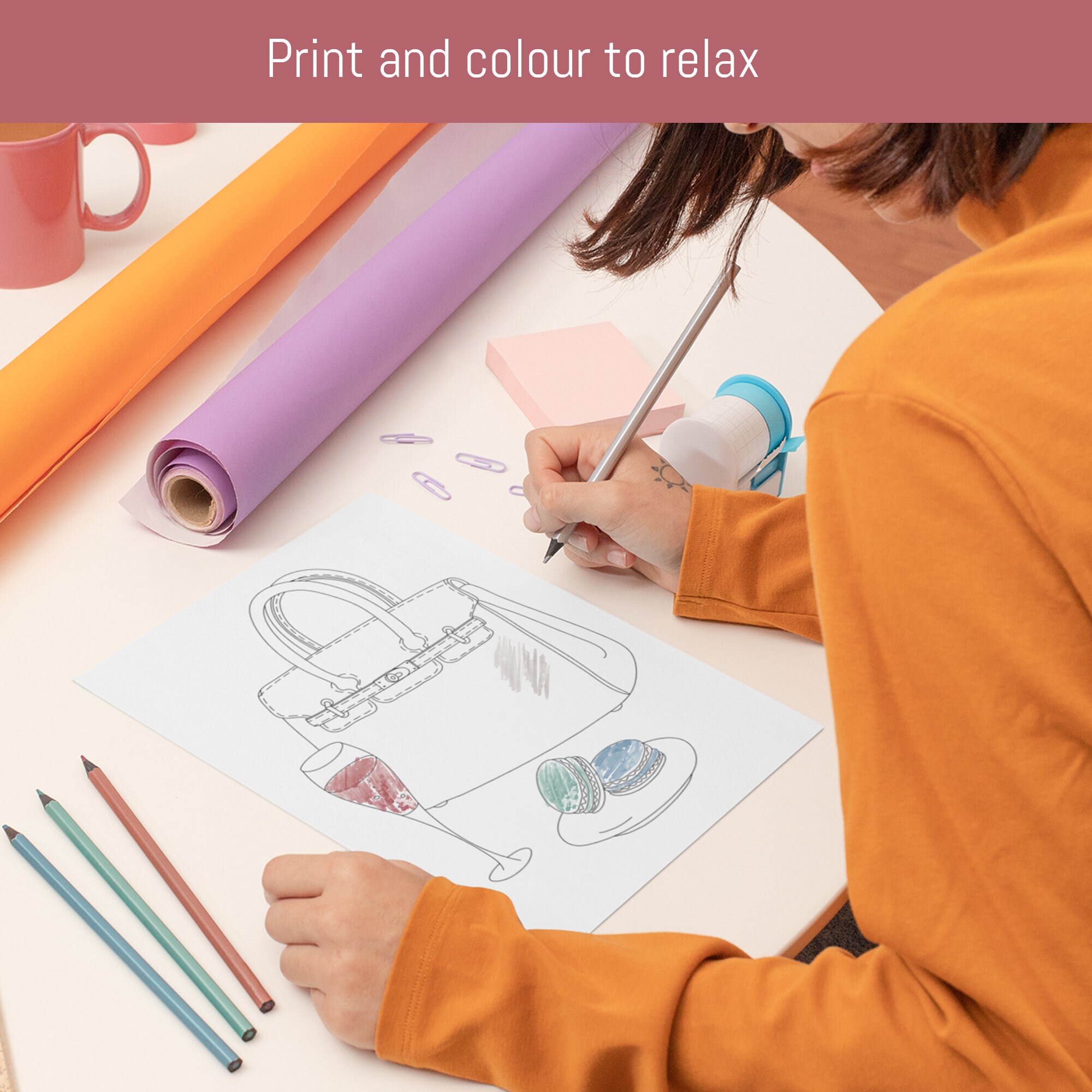 Letter Size - Printable Fashion Coloring Pages - Luxury Bag Edition ...