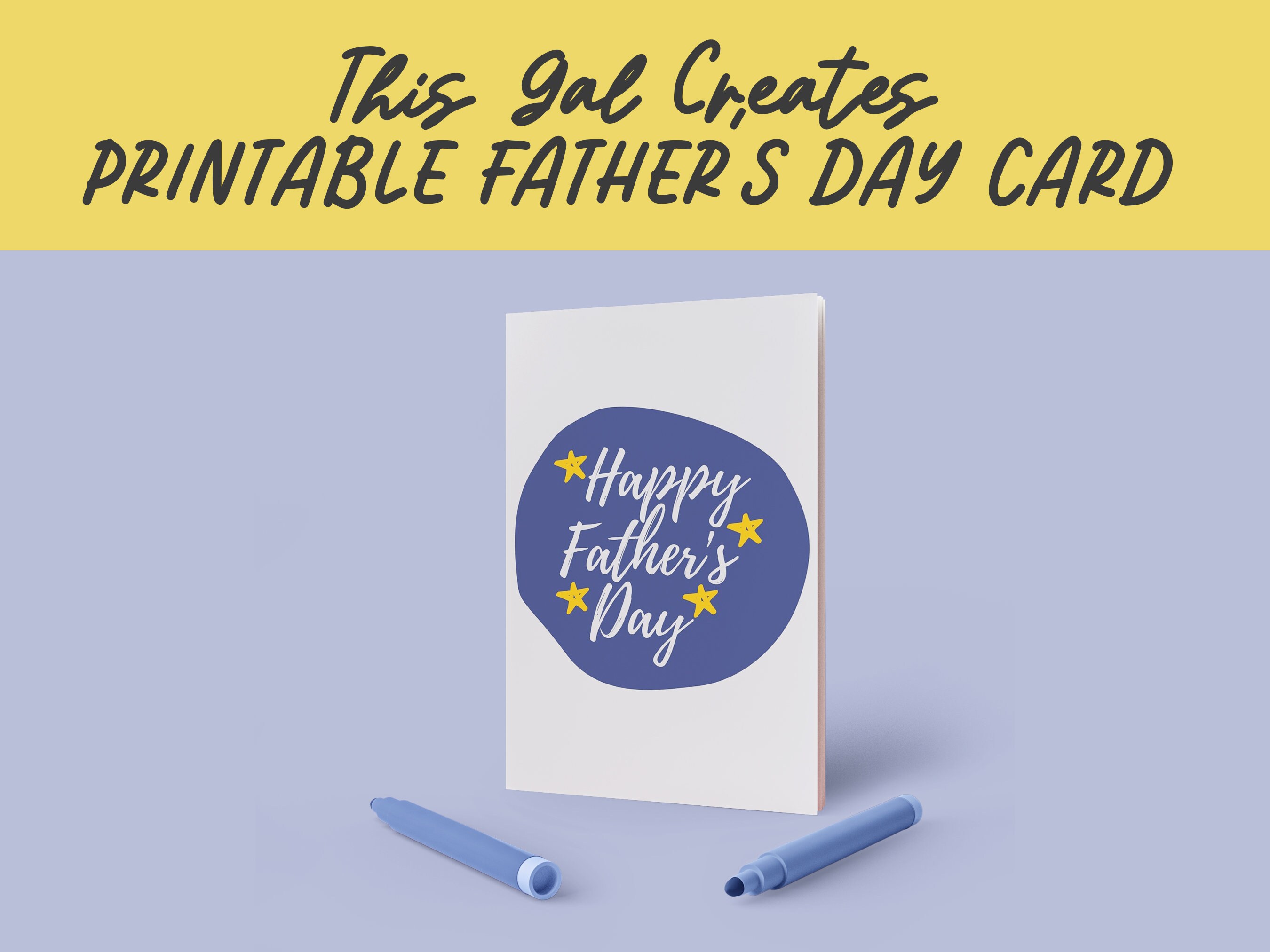 Printable Fathers Day Card | Fathers Day Card Template Instant Download ...