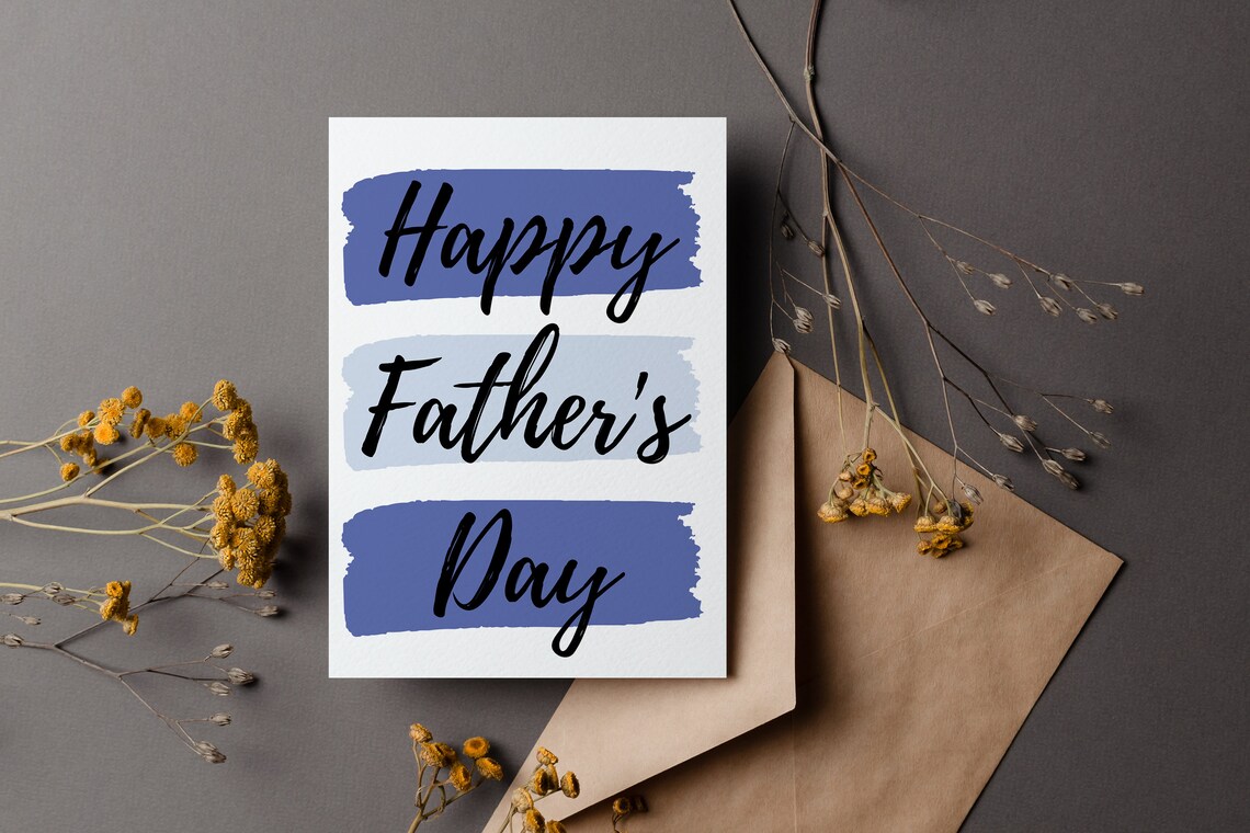 Printable Fathers Day Card Fathers Day Card Template Instant Download ...