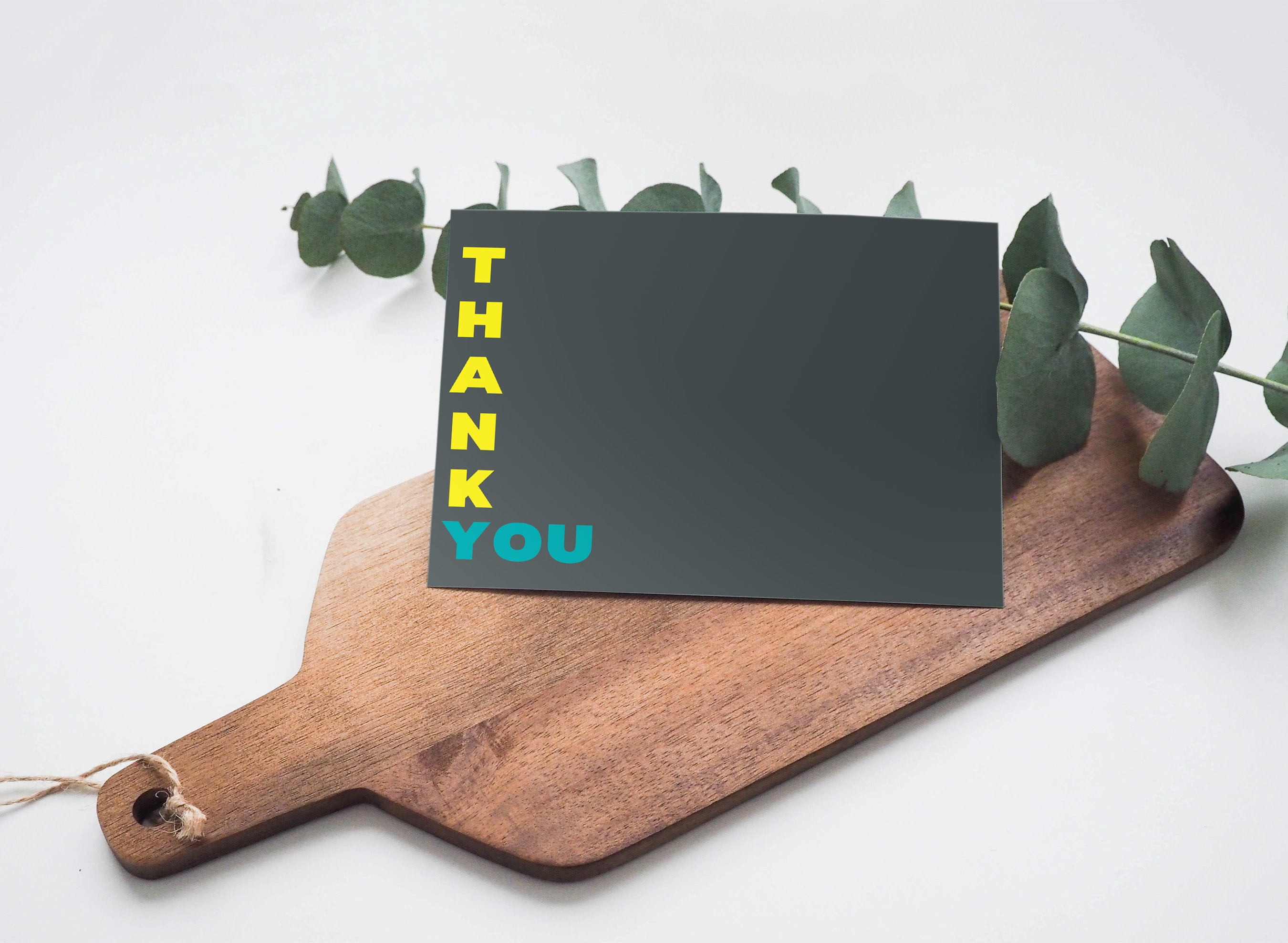 Block Letter Thank You Card | Instant Download Card | Graduation Thank ...