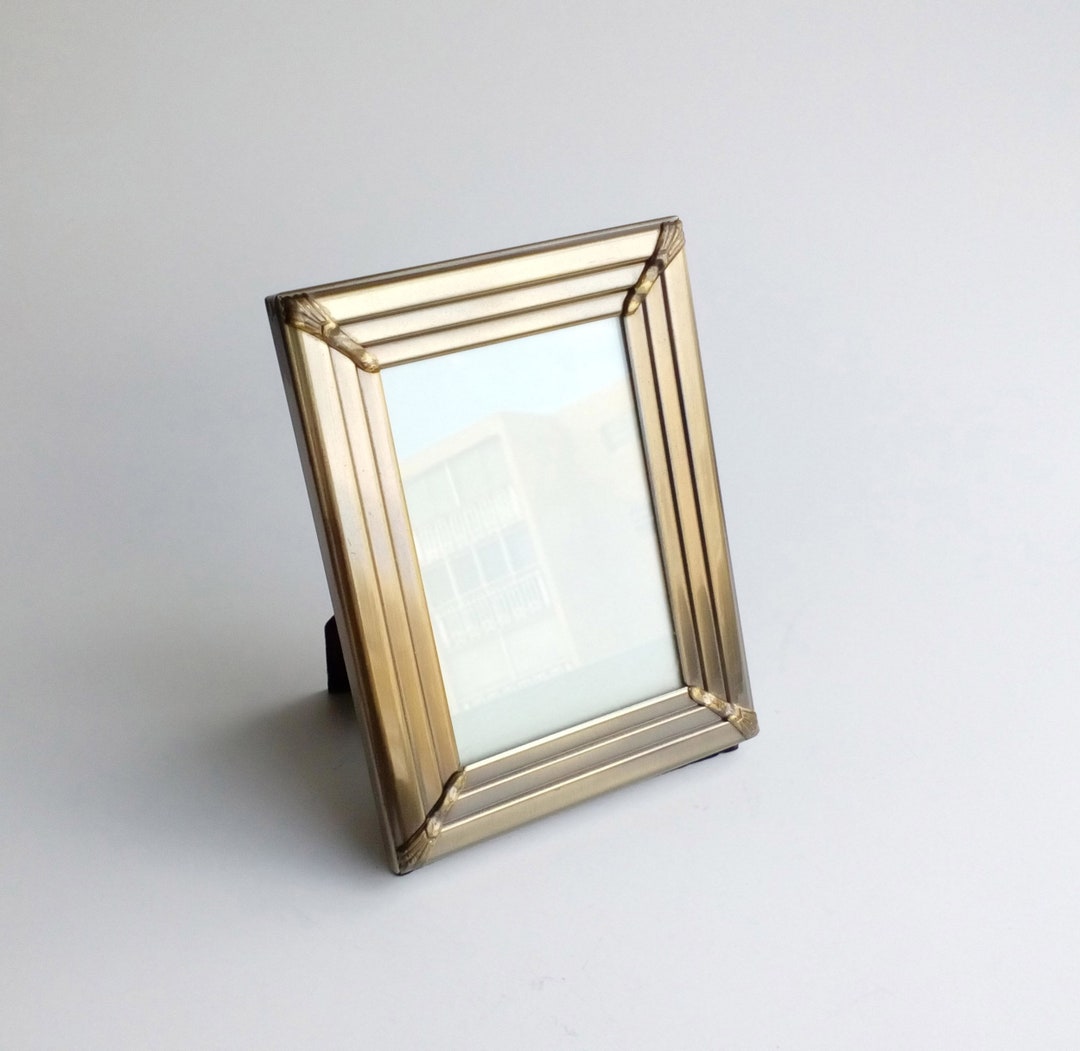 Rectangular Polished Brass Photo Frame Contemporary Home - Etsy