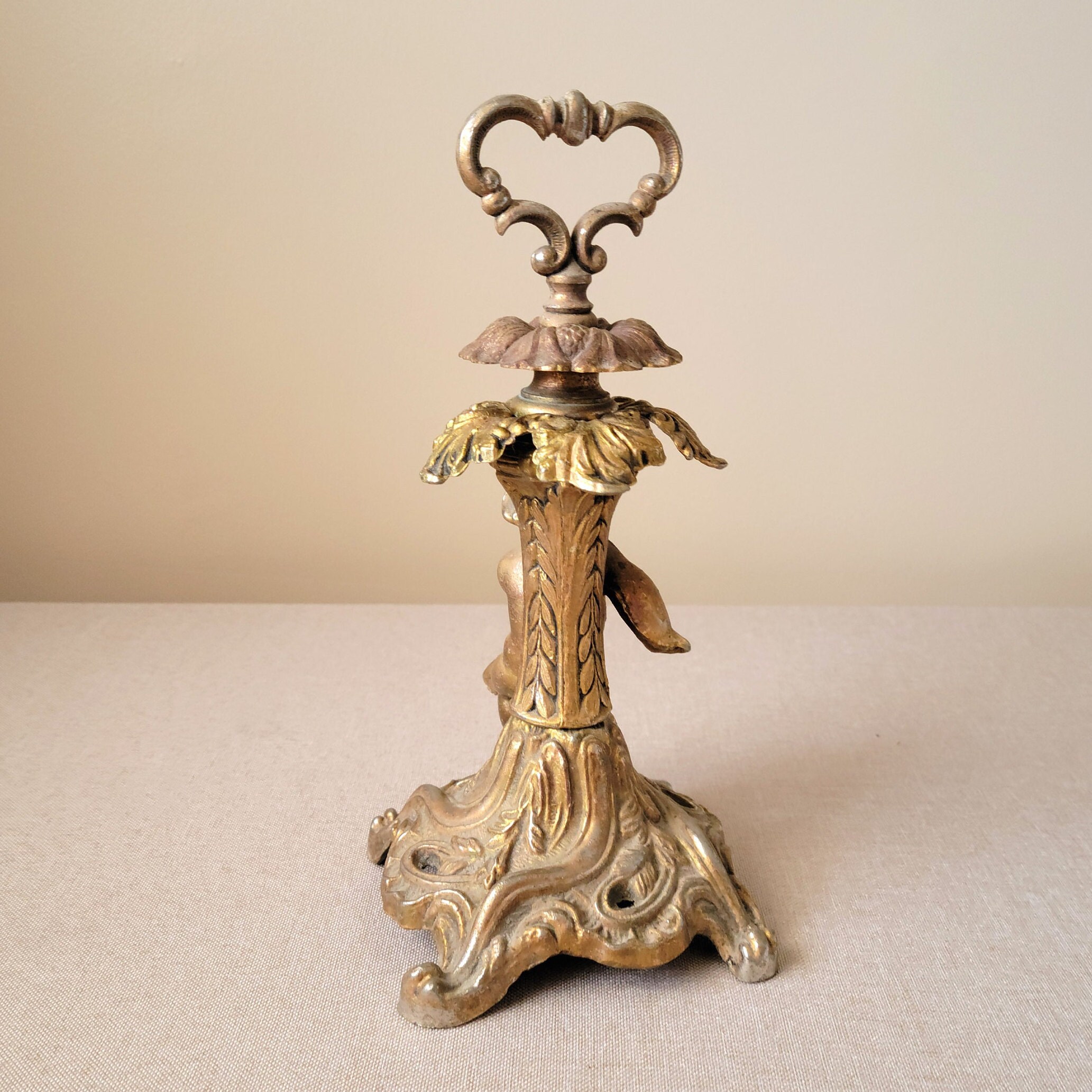 Vintage Table Lamp Base Parts CHERUB Replace Lamp Parts Lighting Parts ...