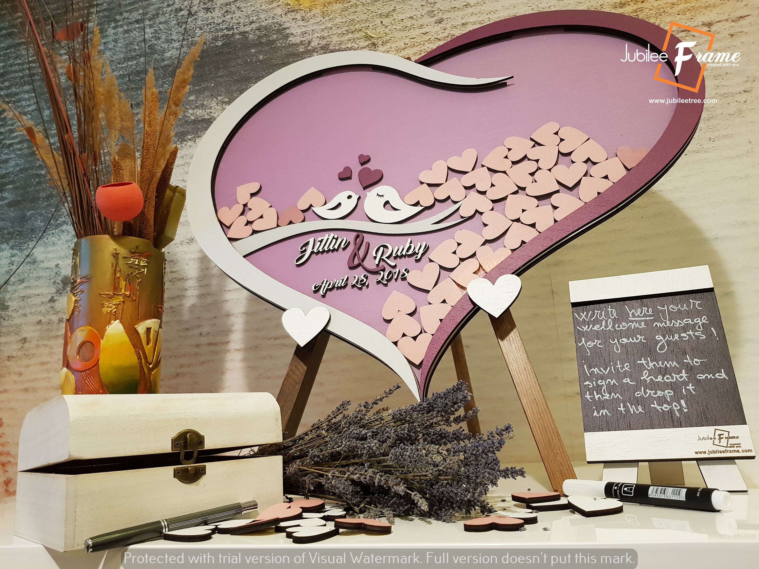 Custom Personalized Wedding Guest Book Alternative Frame | Etsy