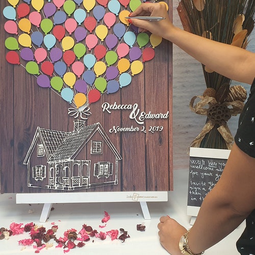 Custom Wedding Guest Book Alternative UP House Movie Inspired | Etsy