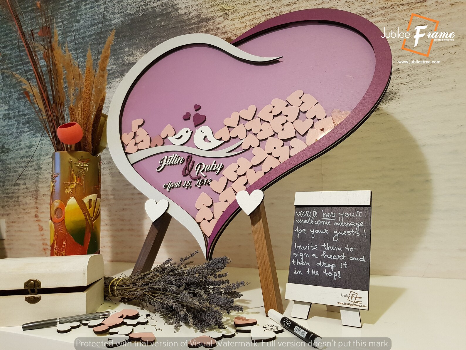 Custom Personalized Wedding Guest Book Alternative Frame | Etsy