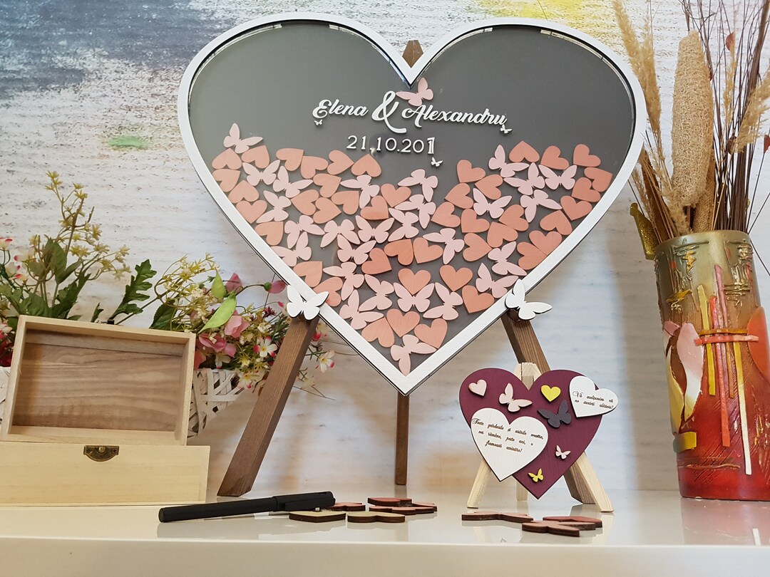 Drop Top Guestbook Frame Guest Book Jubilee Wedding Alternative ...