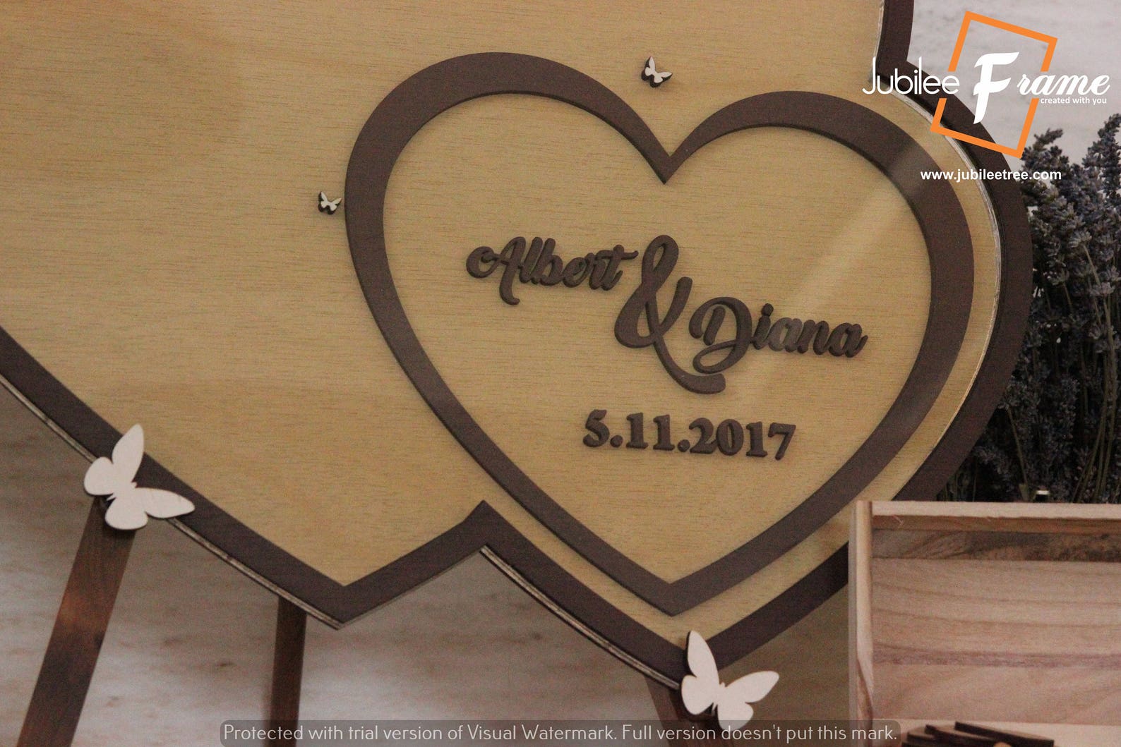 Rustic Wedding Guest Book Drop Box | Jubilee Frame, Personalized - Etsy