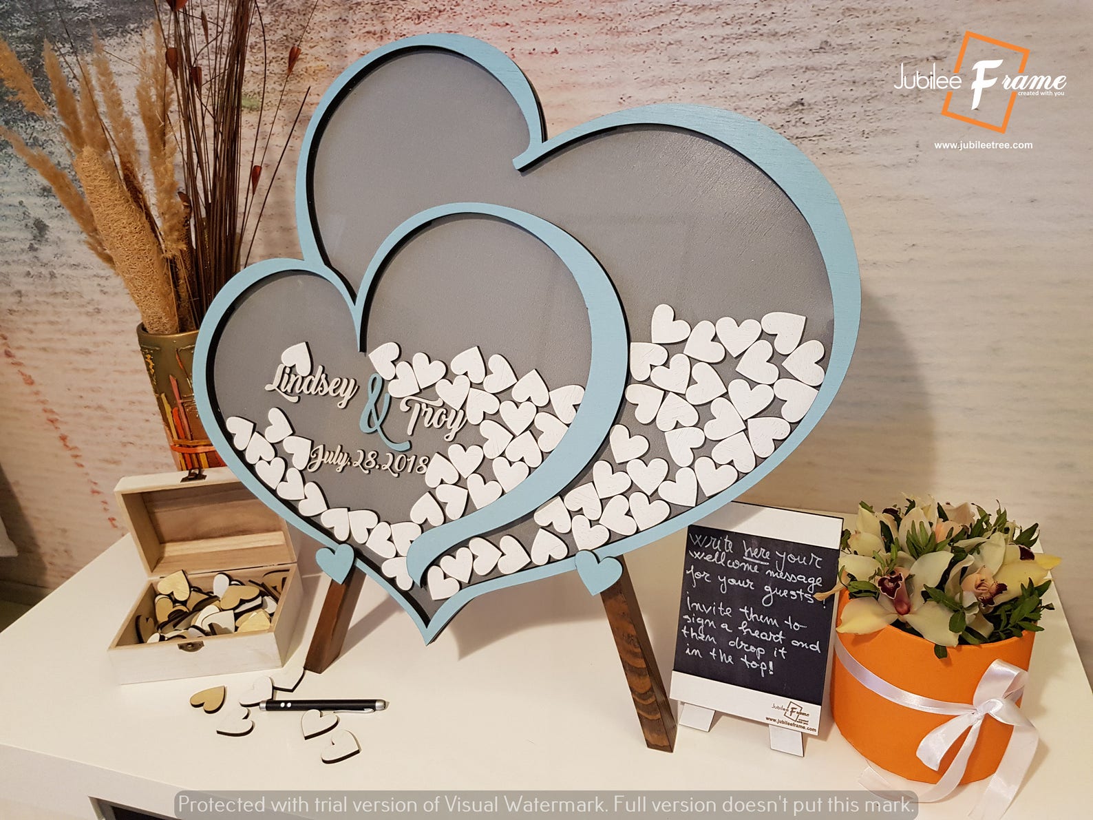 Wedding Guest Book Drop Box Guest Book Alternative Wedding | Etsy