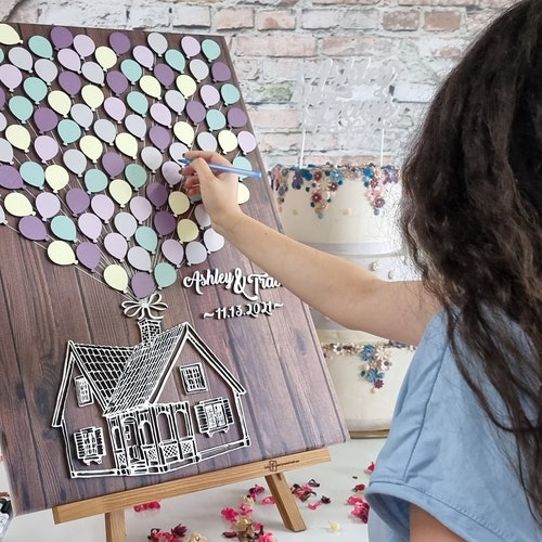 House Guest Book Inspired From up House Disney Wedding Guest - Etsy