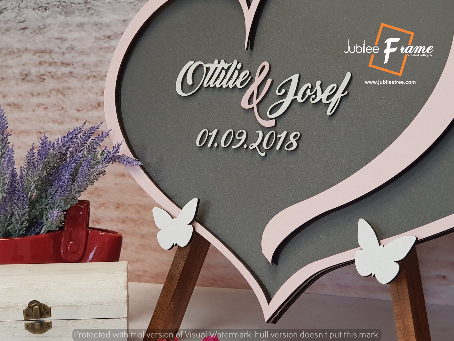 Wedding Wishing Well Box Rustic Wedding Favours Box Heart | Etsy