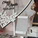 Transparent Guest Book, Clear Wedding Guestbook White Custom Frame ...