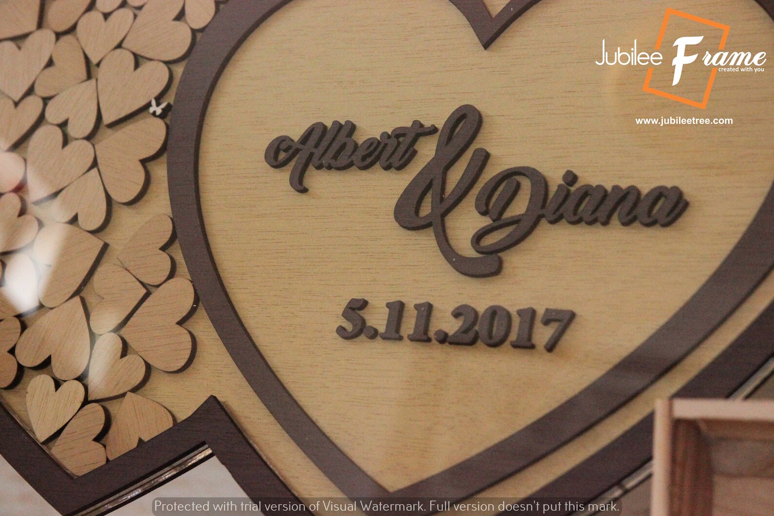 Rustic Wedding Guest Book Drop Box | Jubilee Frame, Personalized - Etsy