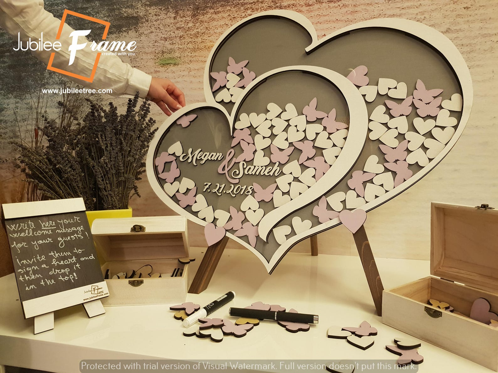 Drop Box Frame Guest Book Alternative Wedding Drop Top Guest - Etsy