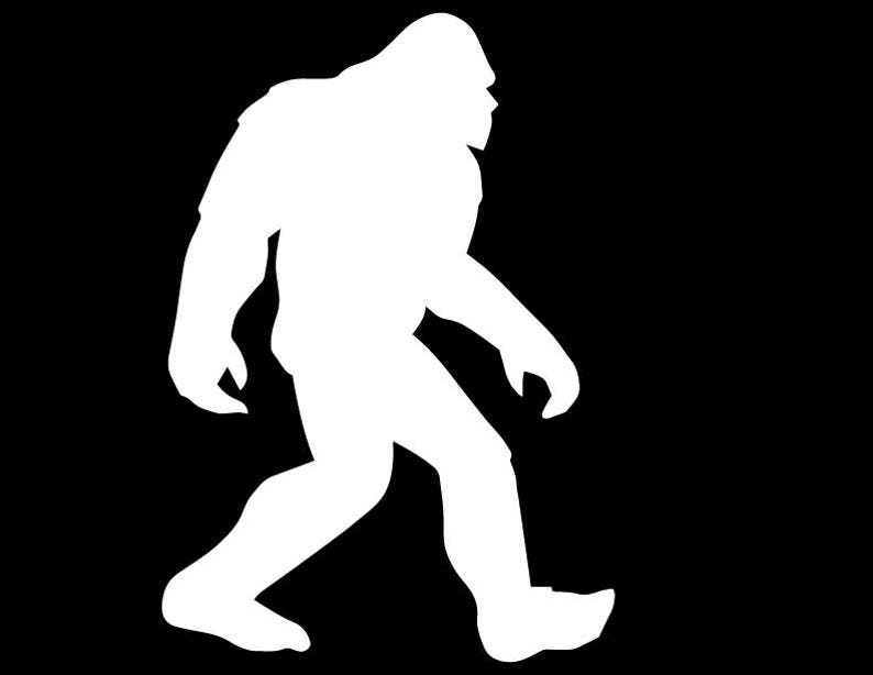 Sasquatch Vinyl Window Decal - Etsy