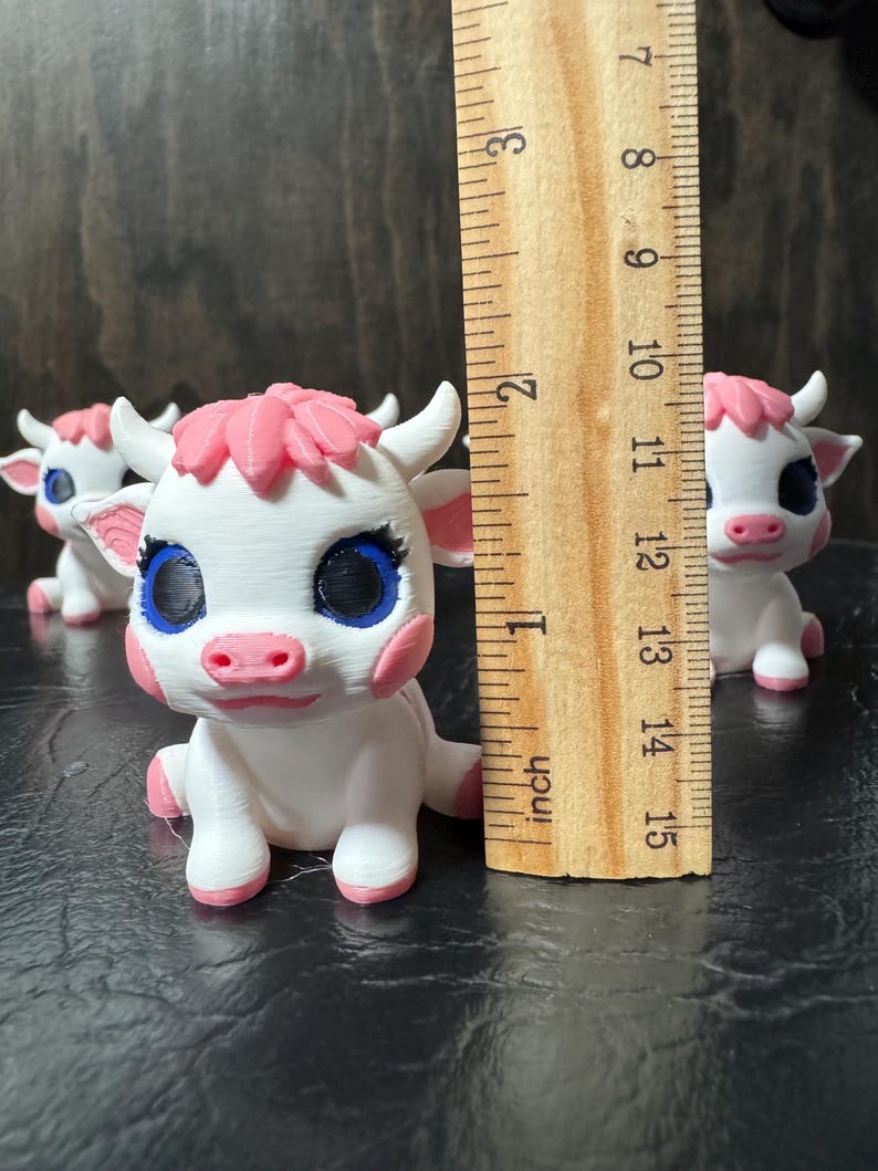 Rosie Cutie - Articulated Cow - Toy - by Lacalavera - Etsy