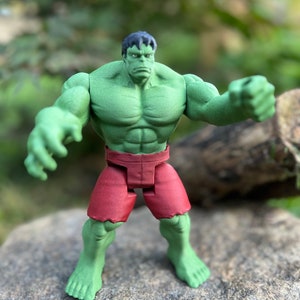 Hulk Action Figure TAS 96 7 Inch Tall Articulated the Incredible Hulk ...