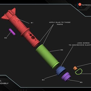 Baylan Skoll Lightsaber Kit Electronics Capable or Decorative Options ...