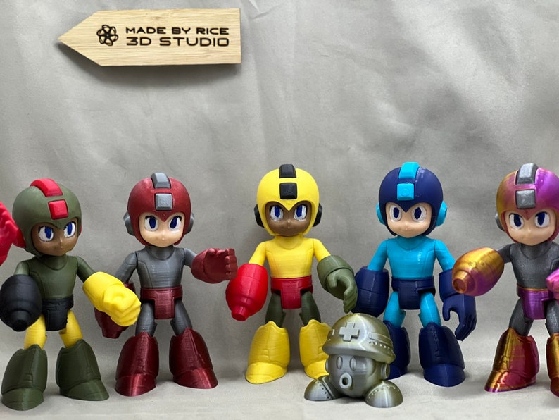 Mega Man Action Figure Design Your Own Color Scheme - Etsy