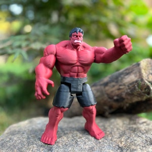 Hulk Action Figure TAS 96 7 Inch Tall Articulated the Incredible Hulk ...
