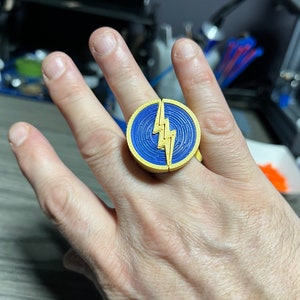 The Flash Ring Inspired Replica - Fan Art - Size 10 and Larger - Etsy