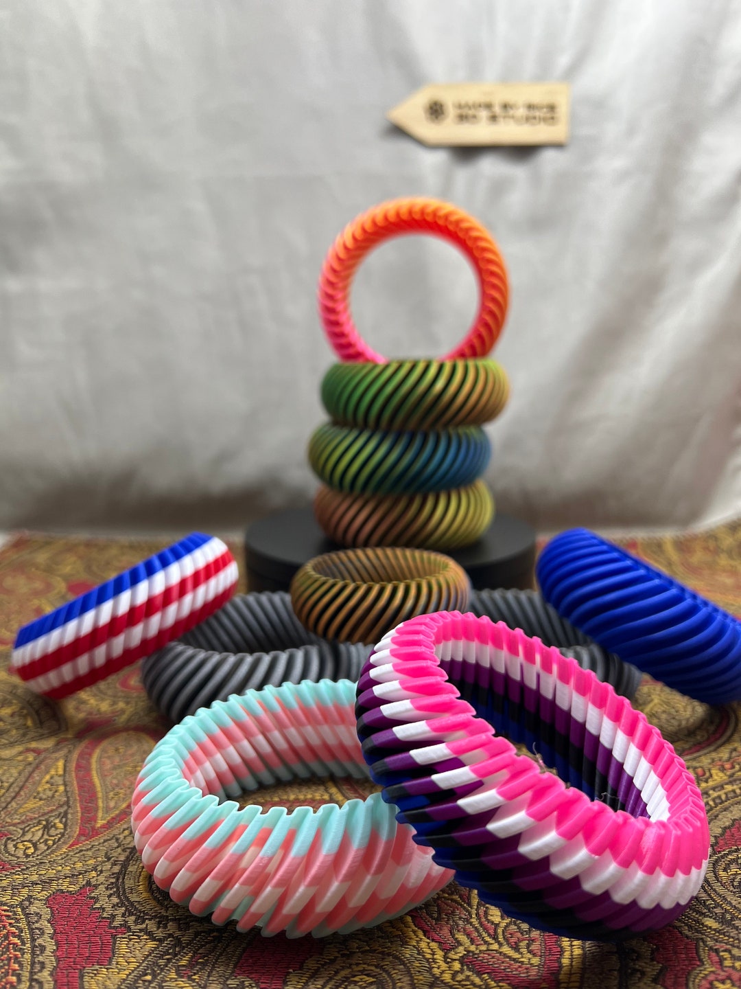 Eclipse Bracelet Oblique 3D Printed Custom Colors - Etsy