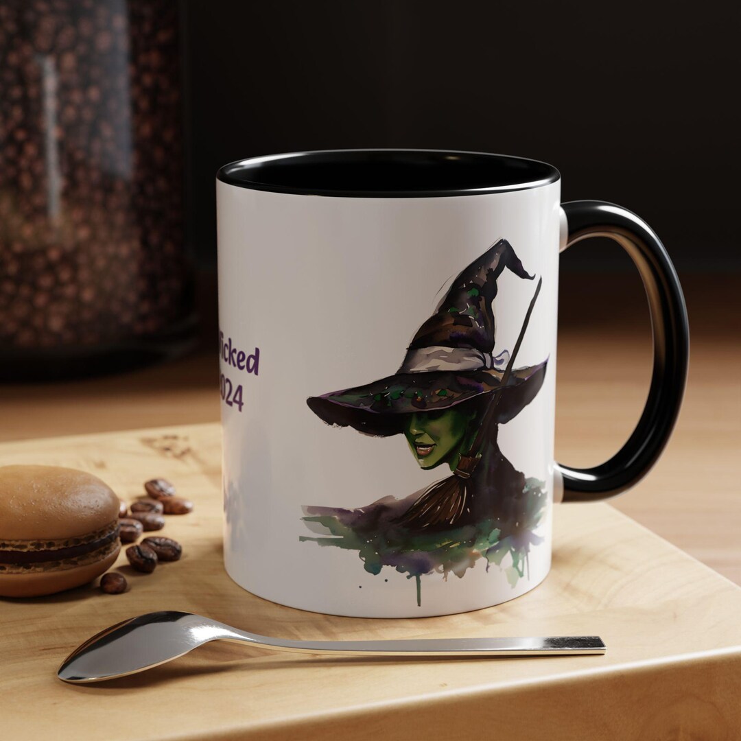 Mug, Wicked 2024 Witch Watercolor Design Halloween Coffee Cup, Fall Tea ...