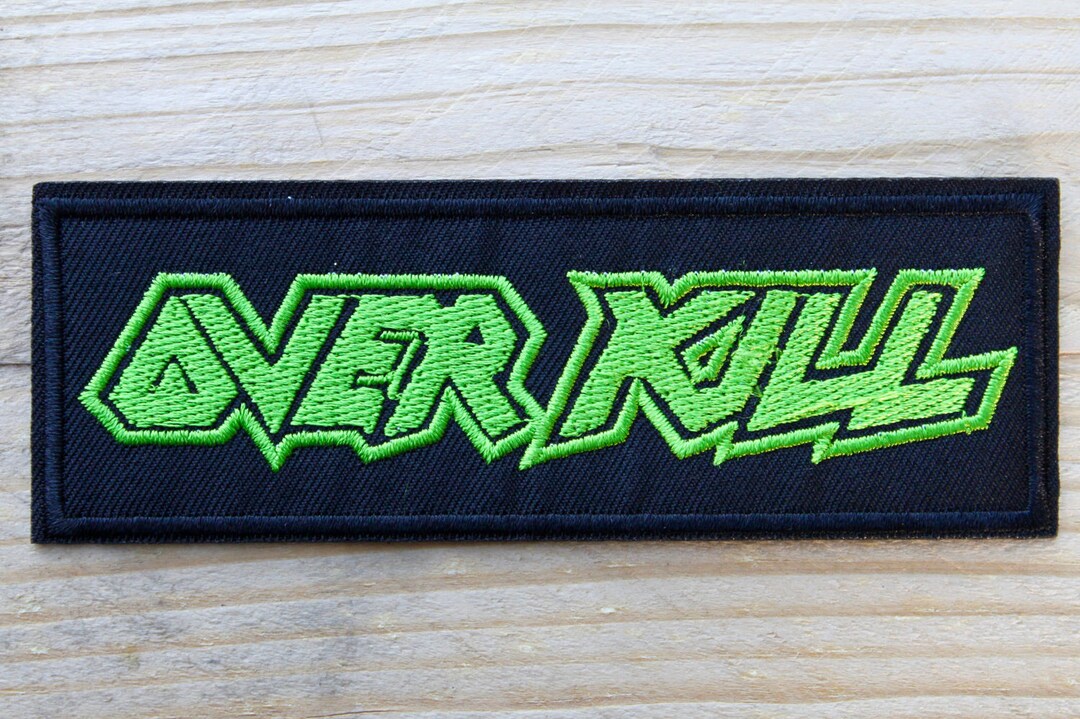 OVERKILL Embroidered Iron-on Patch - BLACK / GREEN - Thrash Metal ...
