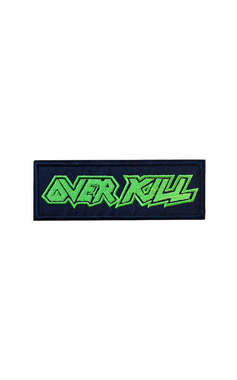 Overkill Iron-on Embroidered Patch - Thrash Metal Band Logo - Etsy