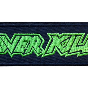 Overkill Iron-on Embroidered Patch - Thrash Metal Band Logo - Etsy