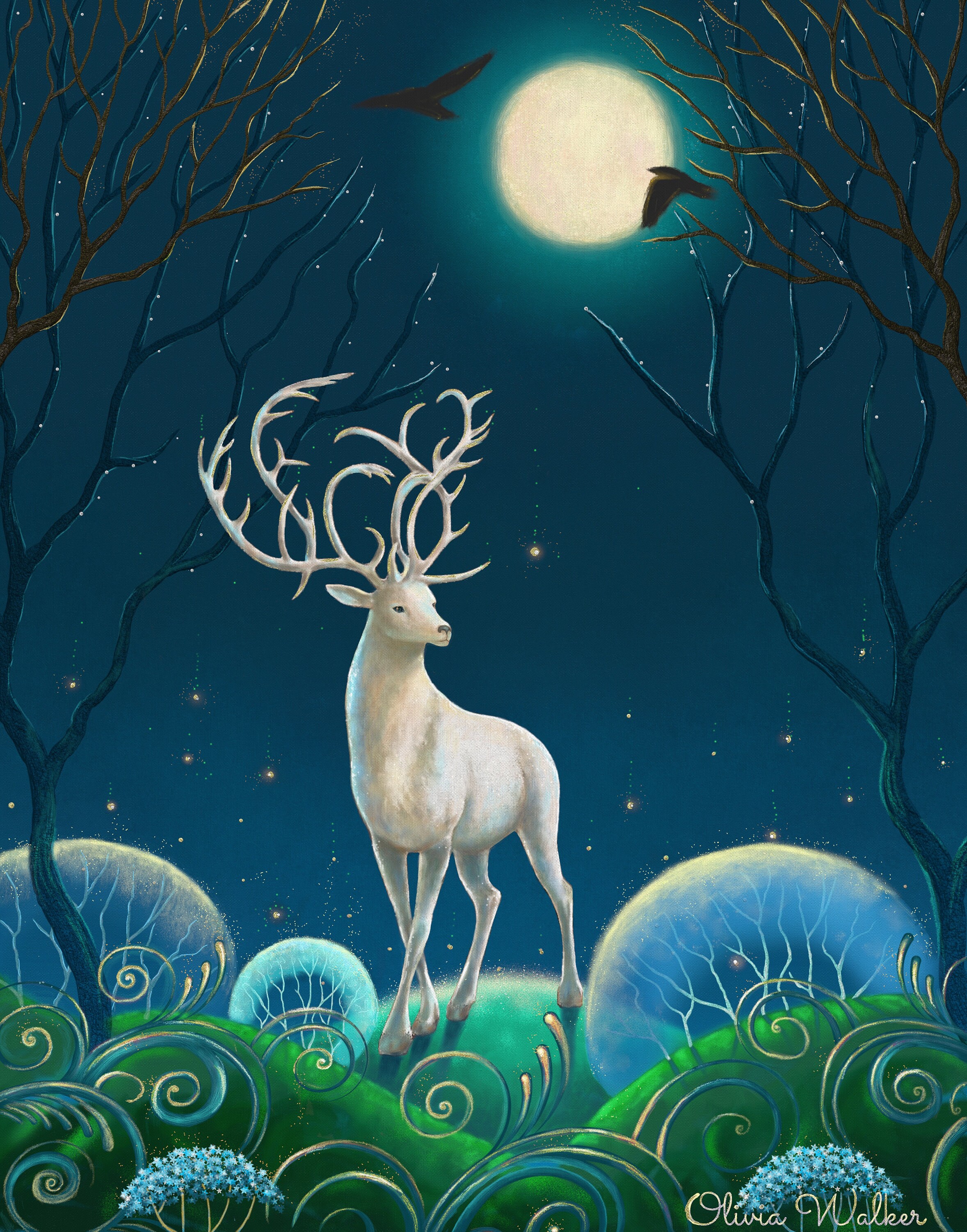 Print From My Original Artwork.night Painting. Giclee Print ...