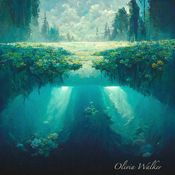 Underground Lake Painting