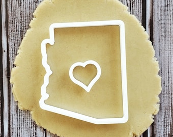 Your State Cookie Cutter With Dog Paw Print Dog Treat - Etsy