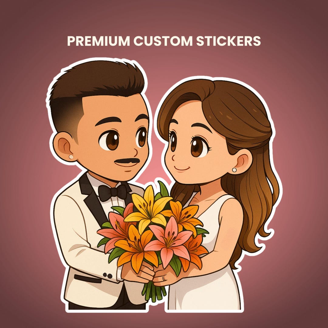 Custom Cartoon Face Stickers From Picture | Premium Stickers From Photo ...