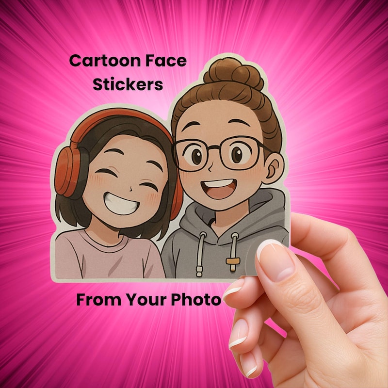 Cartoon Stickers - Etsy