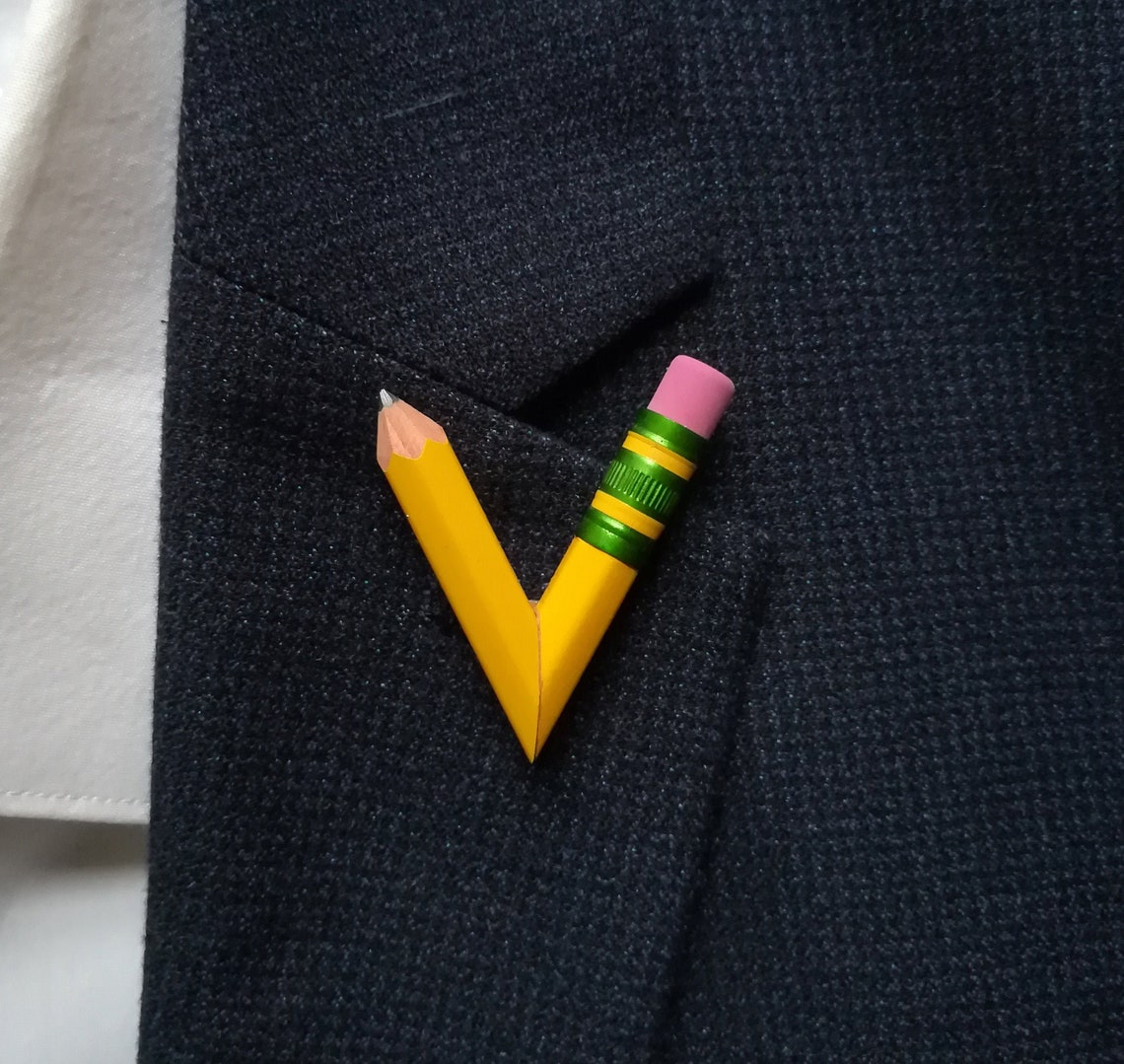 Pencil Lapel Pin - Etsy
