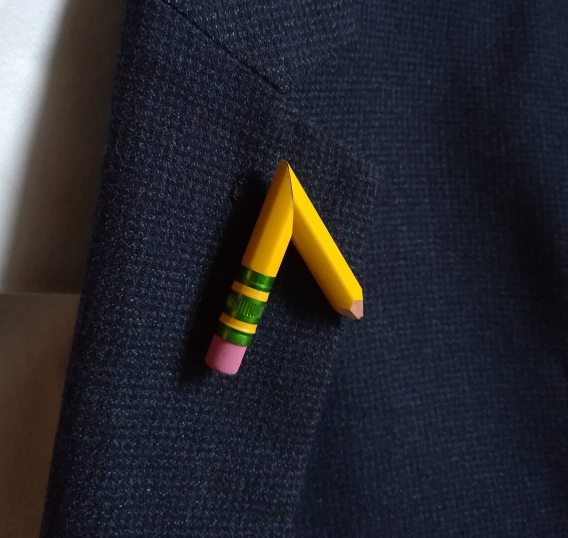 Pencil Lapel Pin - Etsy