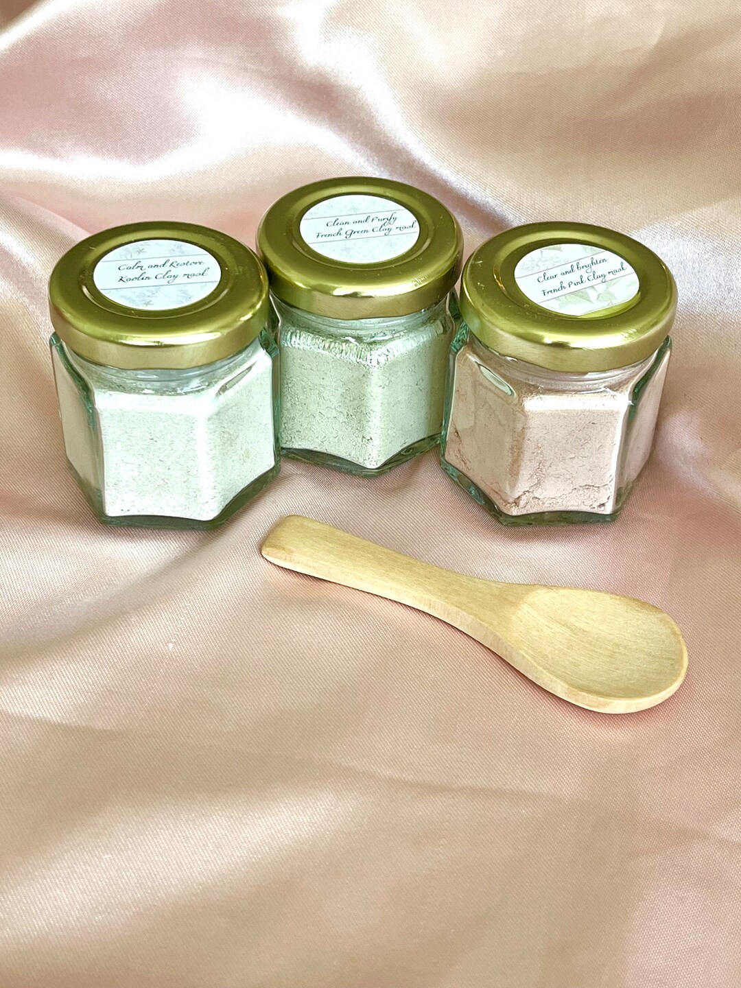 All Natural Clay Face Mask Sets With Floral Water Option - Etsy