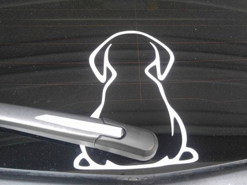 Dog Wagging Tail Rear Window Decal - Etsy
