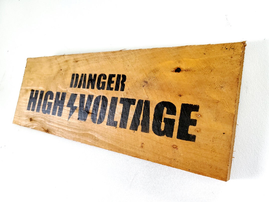 Old Fashion Primitive Rough Cedar Stenciled Wood Sign Danger - Etsy