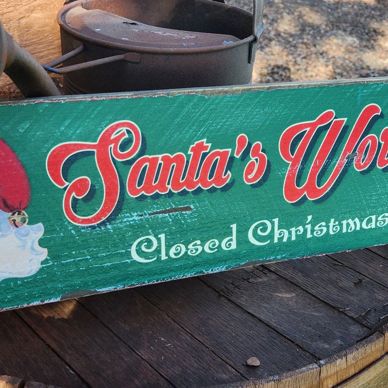 Santa's Grotto Sign - Etsy UK