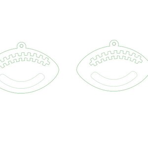 SVG for Football Tassel Earrings/digital Football Earring File/football ...