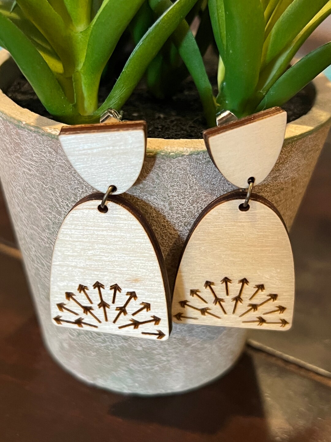 Arrow Arch Dangle Earring Svg, Digital Arrow Arch Earrings, 2part ...