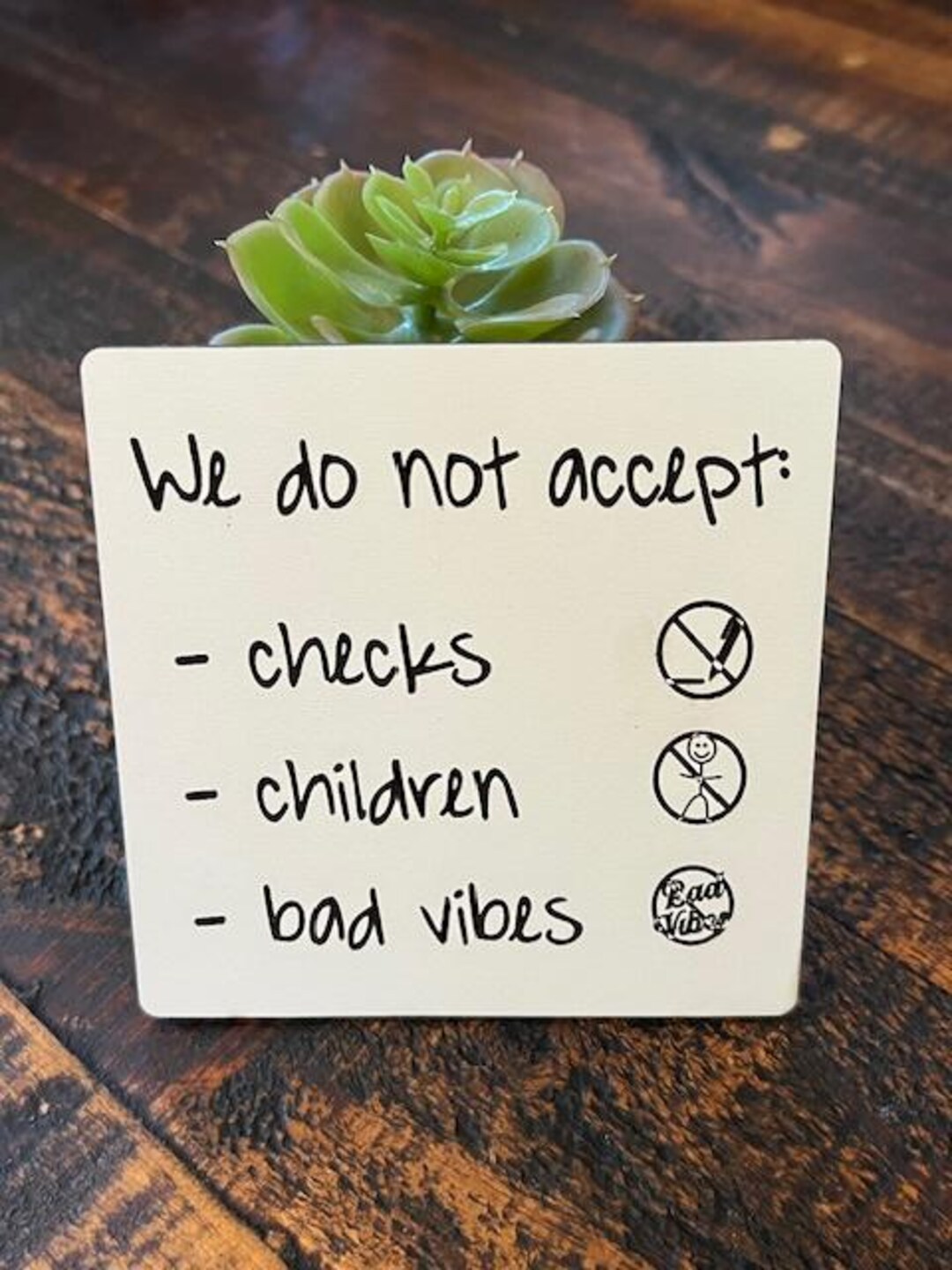 SVG Business Sign, Digital Business Sign, SVG Do Not Accept Checks Sign ...