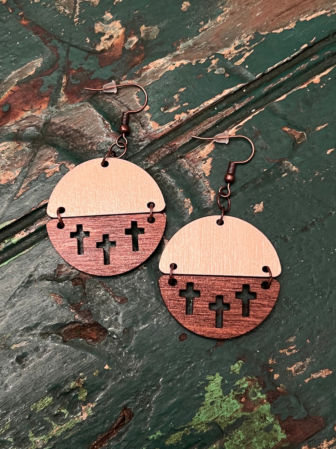 SVG File/digital File/2part Circle Cross File/circle Cross Earring File ...