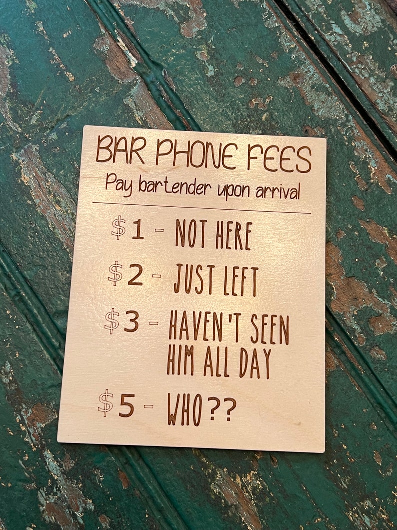 SVG Bar Sign, Digital Bar Sign, Bar Phone Fee Svg, Bar Phone Fee ...
